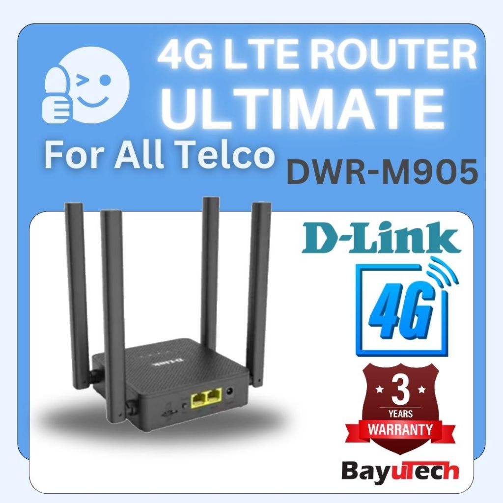 D-Link 4G LTE Modem DWR-M905 ALL PLAN 4G LTE Wireless N300 Modem Sim ...