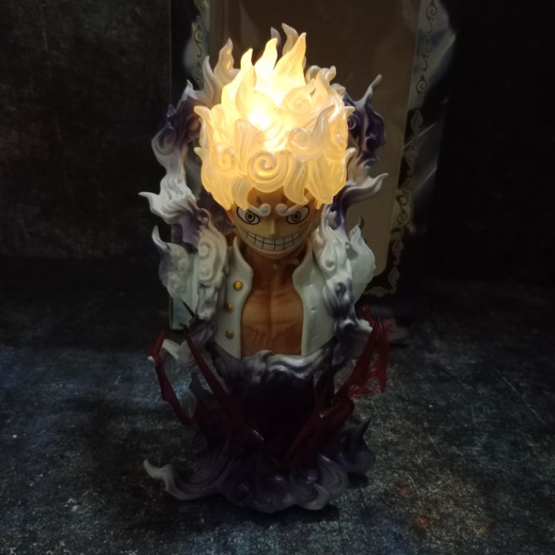 One piece Luffy & Zoro figure chest statue Luffy gear 5 figure nika ...