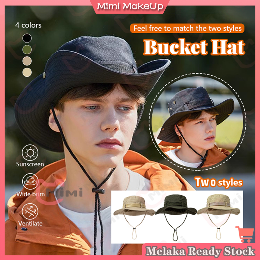 Waterproof Outdoor Hiking Hat Bucket Hat Fisherman Hat Basin Hat Quick ...