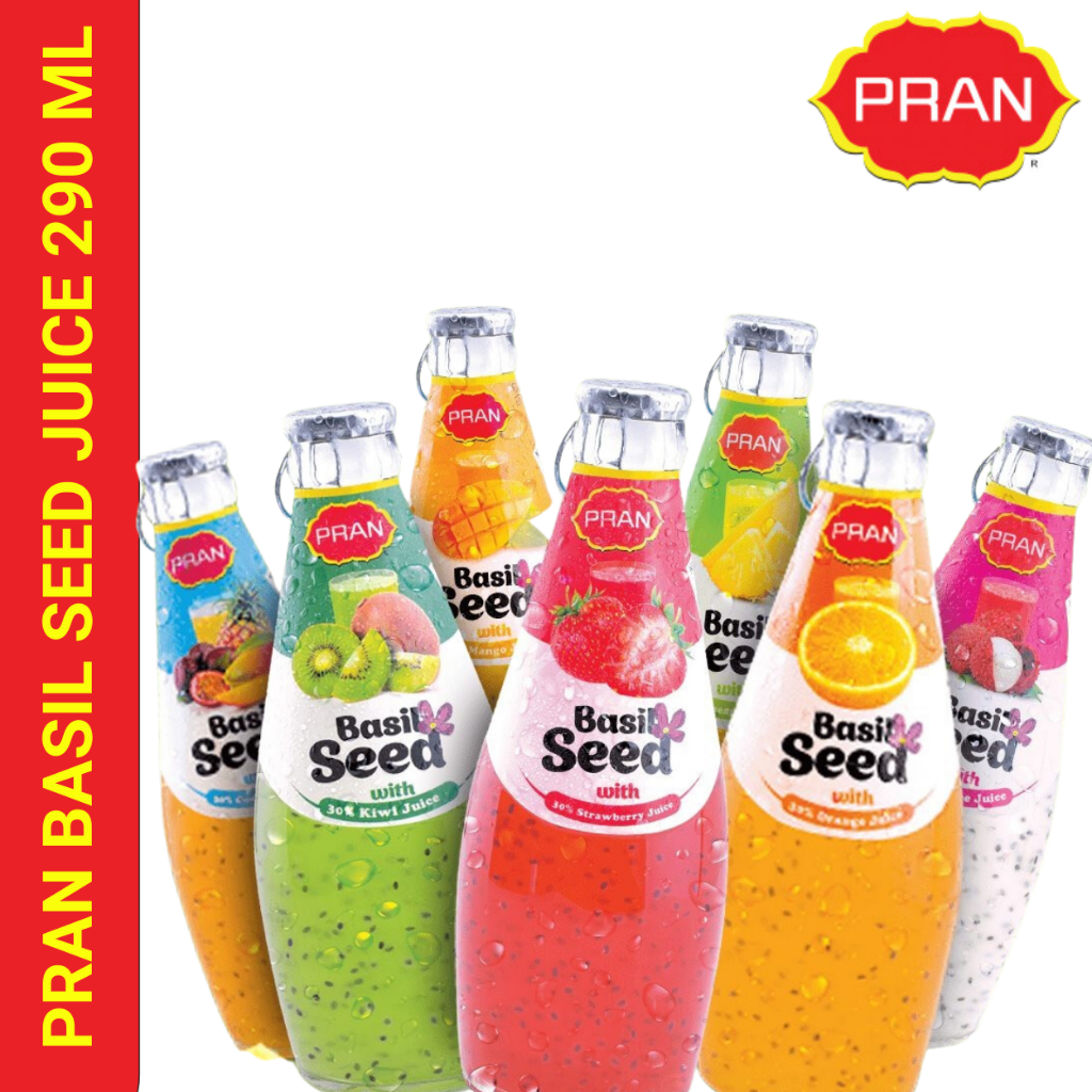 PRAN Basil Seed Fruit Juice (290ml) | Shopee Singapore