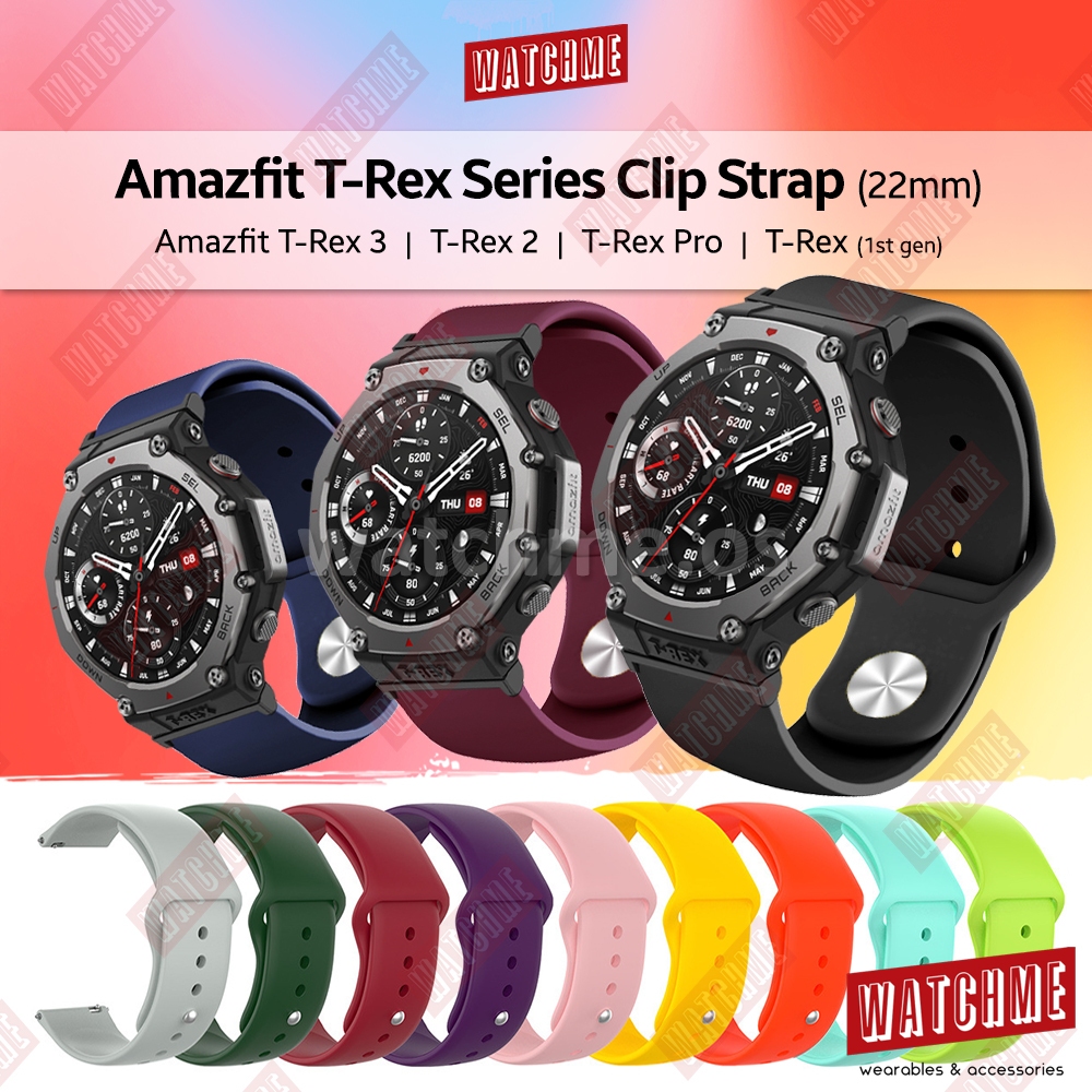 Amazfit T-Rex 3, T-Rex 2, T-Rex Pro Clip Strap, Sport Band Style 22mm ...