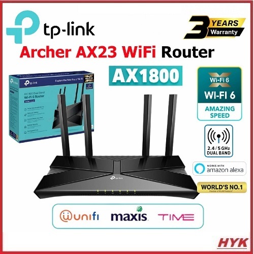 TP-Link WiFi6 AX1500 / AX1800 Archer AX10 AX12 / AX20 / AX23 Gigabit ...