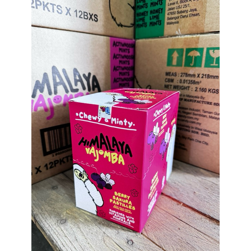Himalaya Vajomba Pastilles ( berry sakura b/b Ogos 2025 , Honey lemon b ...