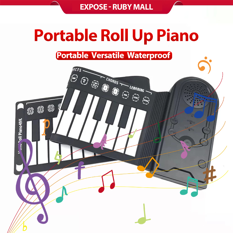 Roll Up Piano Portable Piano Foldable Keyboard For Flexible ...