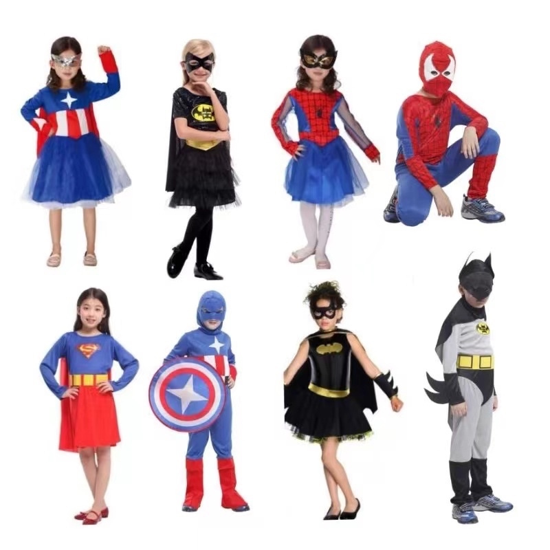 Socute Spider Wonder woman Girl Super Hero Fancy Dress Up Supergirls ...