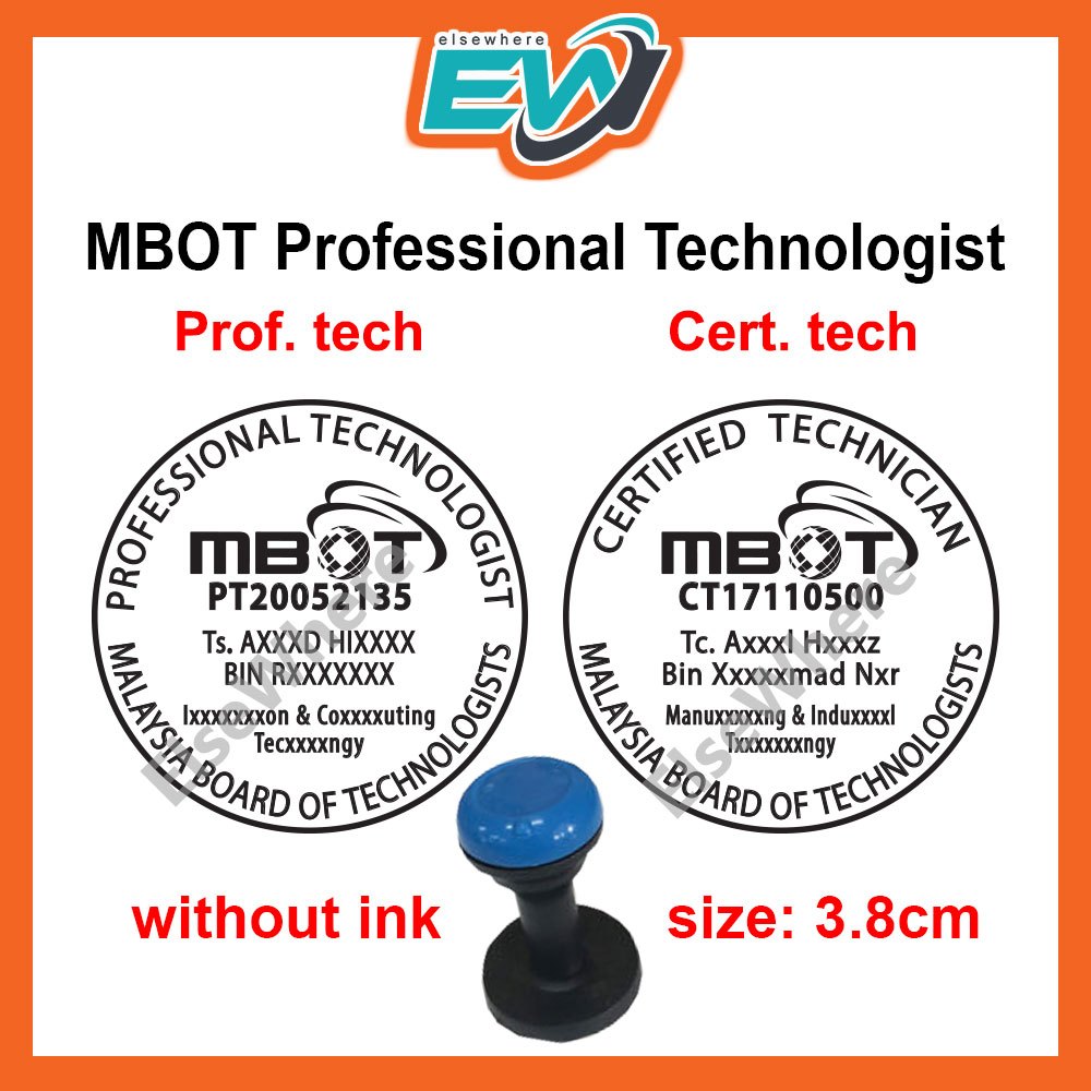 Cop MBOT Board of Technologists / MBOT Stamp Board of Technologists ...