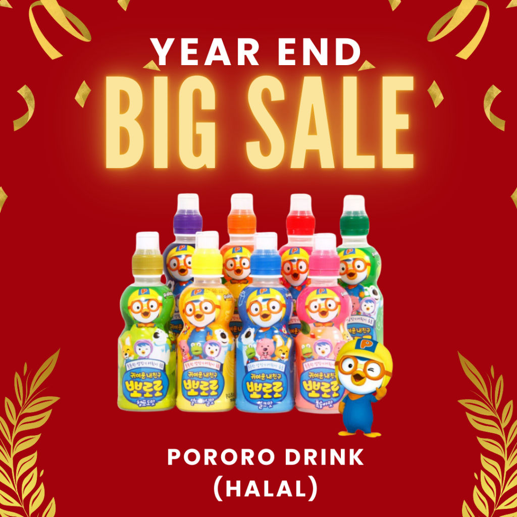 Paldo Pororo Fruit Drink 235ml Fruit Juice Drink 235ml 5 Flavor Non ...