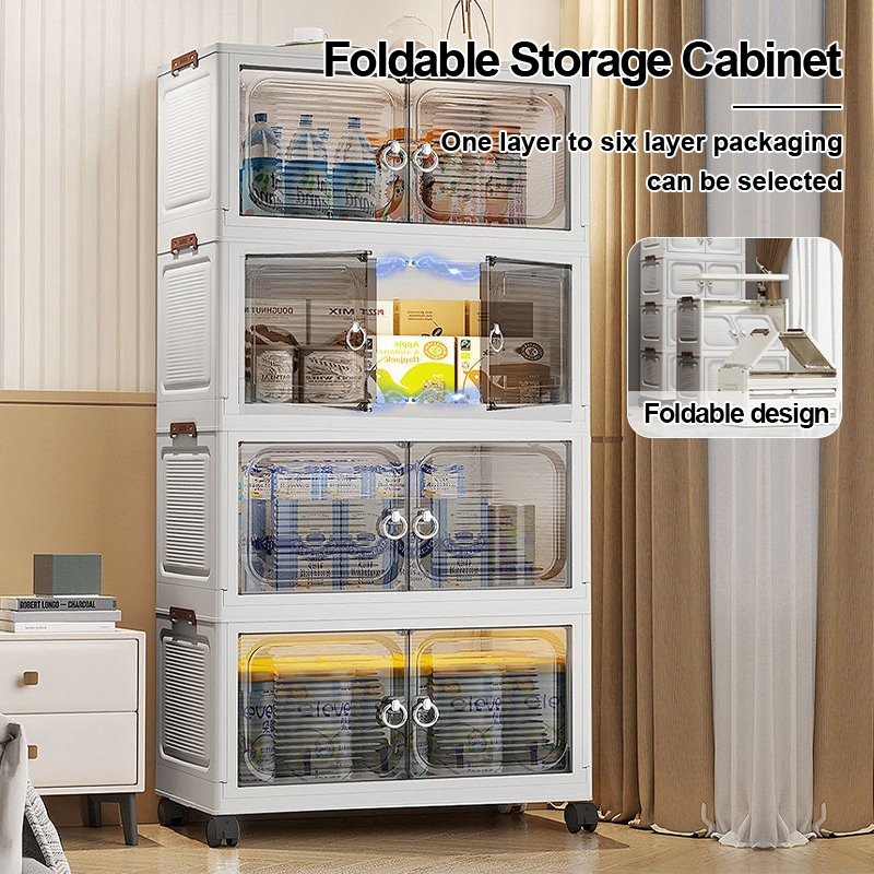 1/2/3/4/5Layer Storage Pintu Cabinet Drawer Box Foldable For Clothes ...