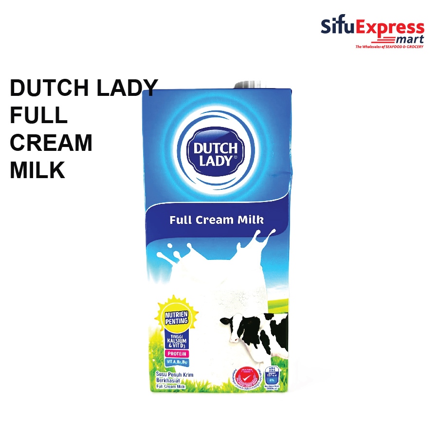 DUTCH LADY UHT FULL CREAM MILK 1LITER | Shopee Singapore