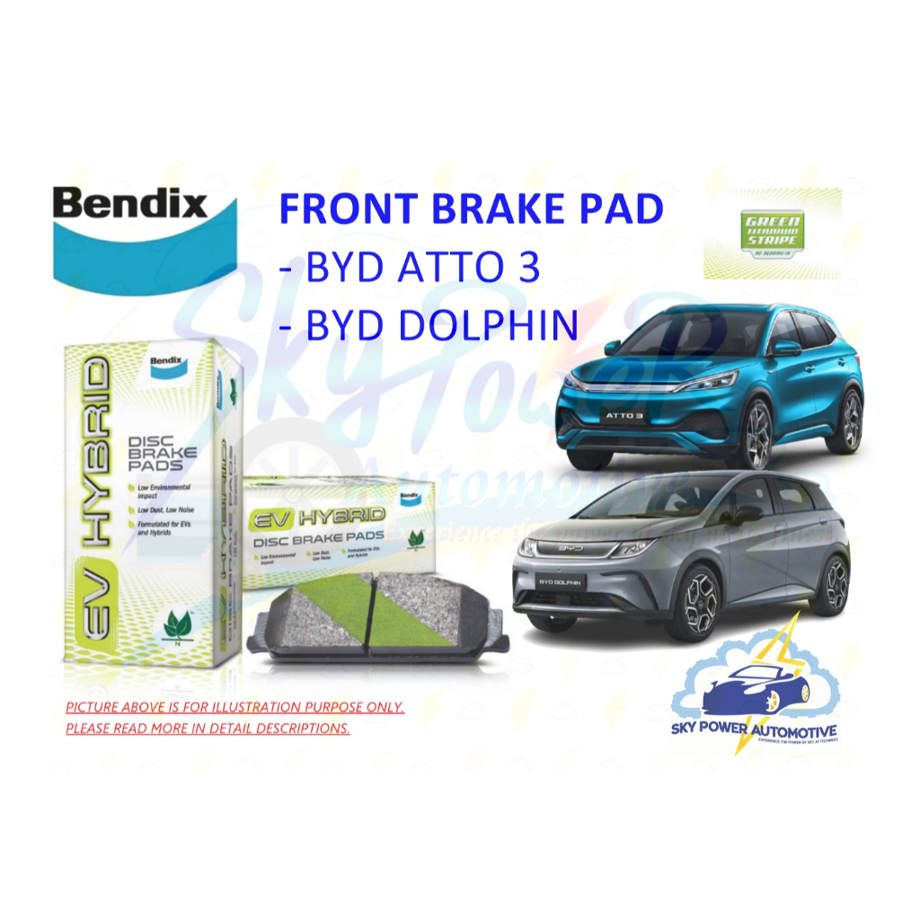 BYD ATTO 3 / BYD DOLPHIN ELECTRIC VECHILE FRONT DISC BRAKE PAD ...