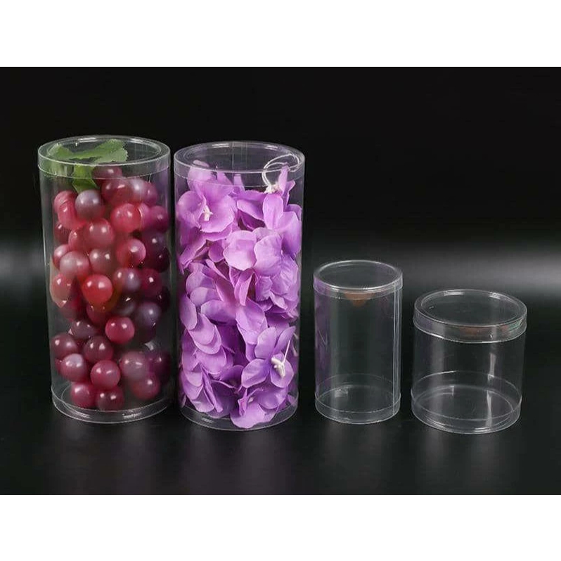 [ 50 pcs± ] Cylinder box PVC Box VMP boxes Cylinder Plastic Container ...