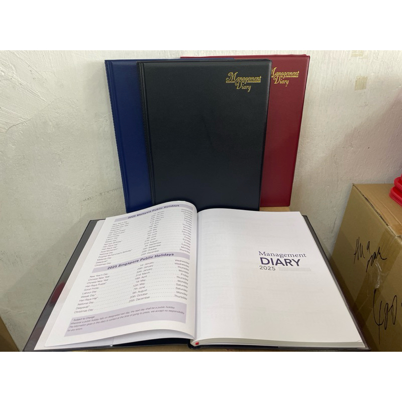 Management Diary 2025 B4 Size Management Diary PVC Hard Cover 2025 ...