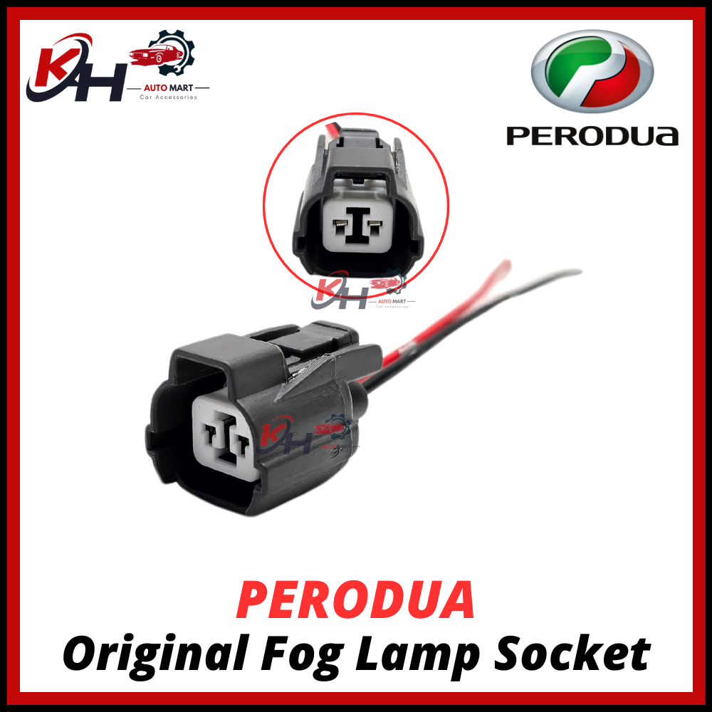 PERODUA Alza Viva Elite Fog Lamp Wiring Socket Connector | Shopee Singapore