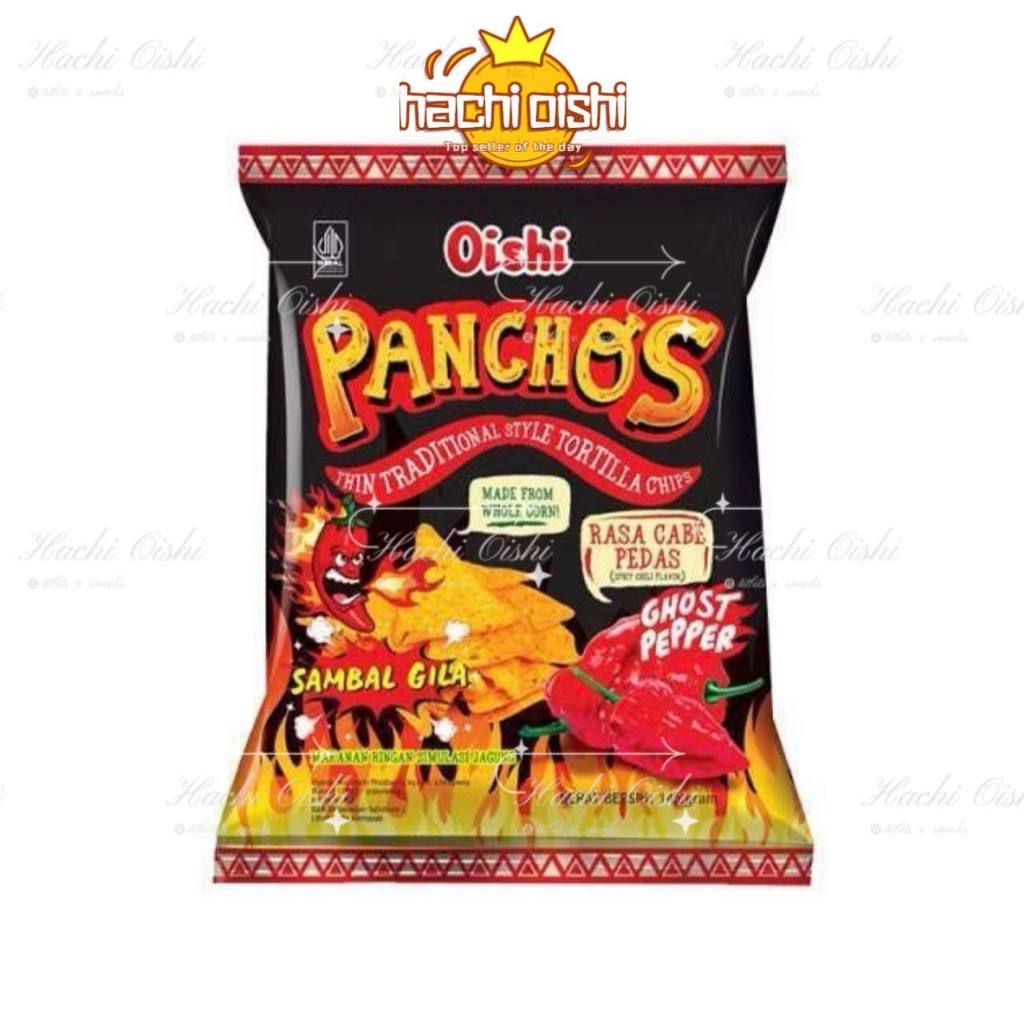 Oishi Panchos Tortilla Chips Spicy Chili Flavor Ghost Pepper Crazy ...