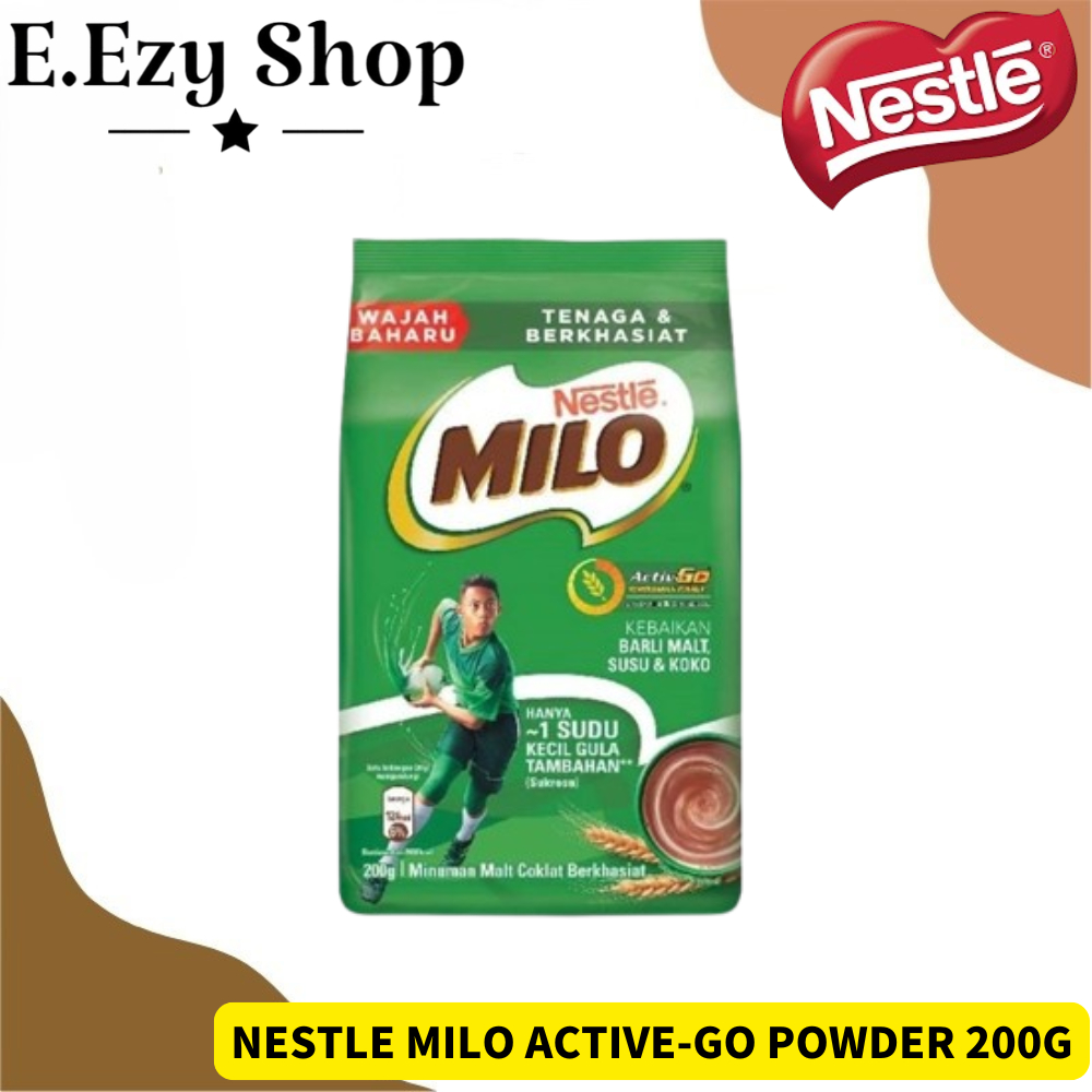 NESTLE MILO ACTIVE-GO CHOCOLATE MALT POWDER (200G) | Shopee Singapore