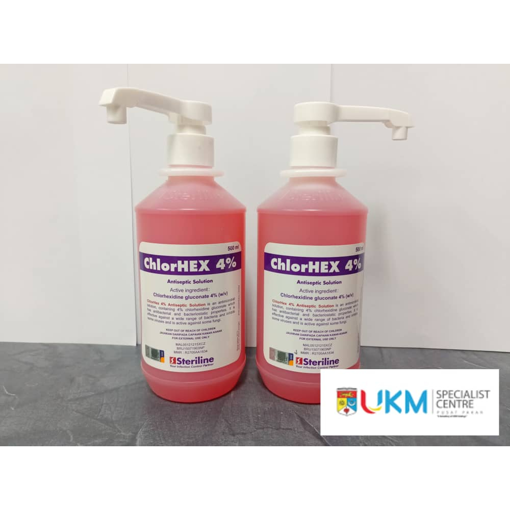 ChlorHEX 4% w/v Antiseptic Solution 500ml (Chlorhexidine Gluconate ...