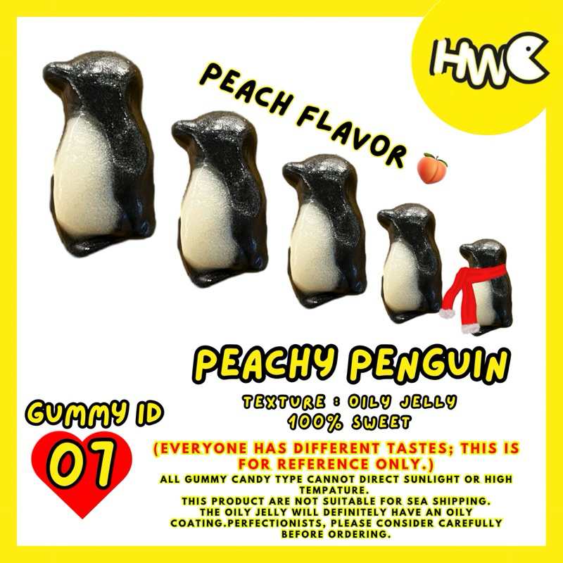 Peachy Penguin Sweet cute Gummi gummy Candy gulagula haribo bebeto ...