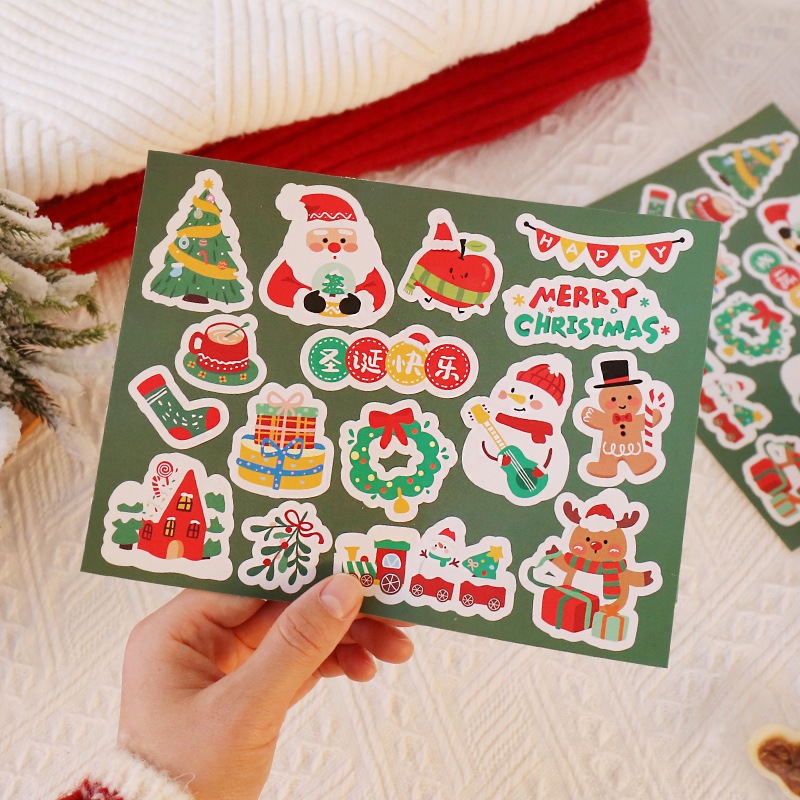 Big Size Merry Christmas Sticker Labels for Envelope Seals Cards ...