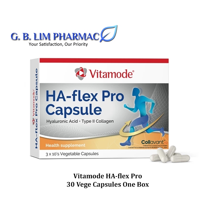 Vitamode HA-flex Pro 30 Vegetable Capsules One Box (EXP: 17-SEP-2026 ...