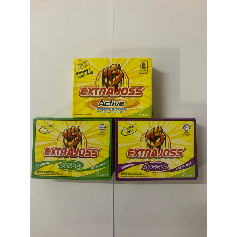 ️EXTRA JOSS ACTIVE / MANGA / ANGGUR ( 1 KOTAK 6 PAKET ) 4g | Shopee ...