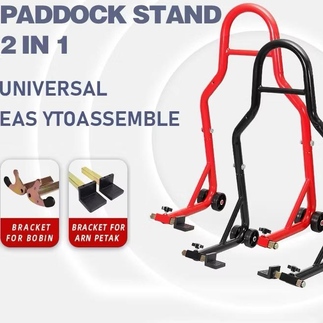 Paddock Stand 2 IN 1 Heavy Duty Rear Paddock Stand Bobing Arm Bracket ...