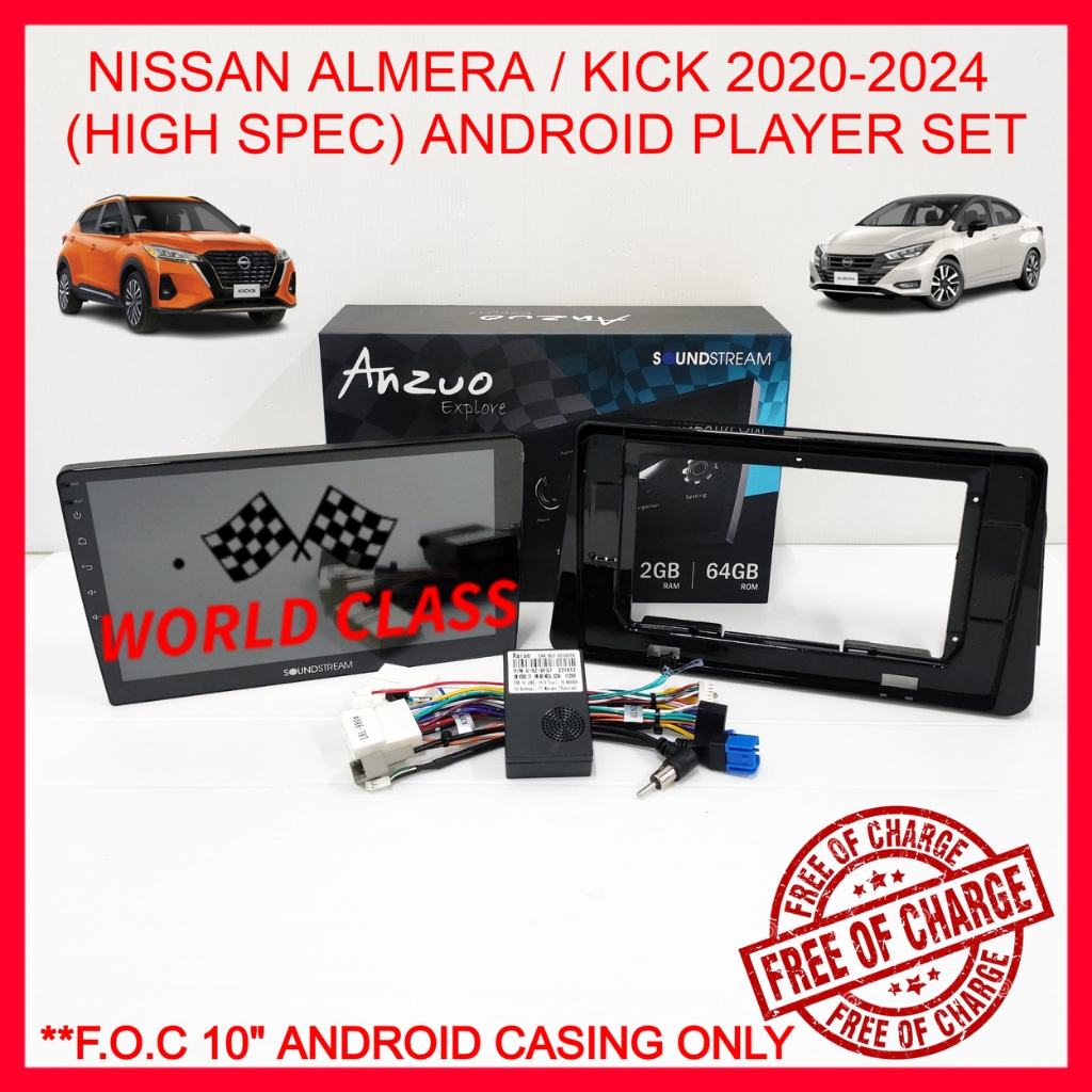 NISSAN ALMERA / KICK 2020-2024 (HIGH SPEC) 9"&10" SOUNDSTREAM ANDROID ...