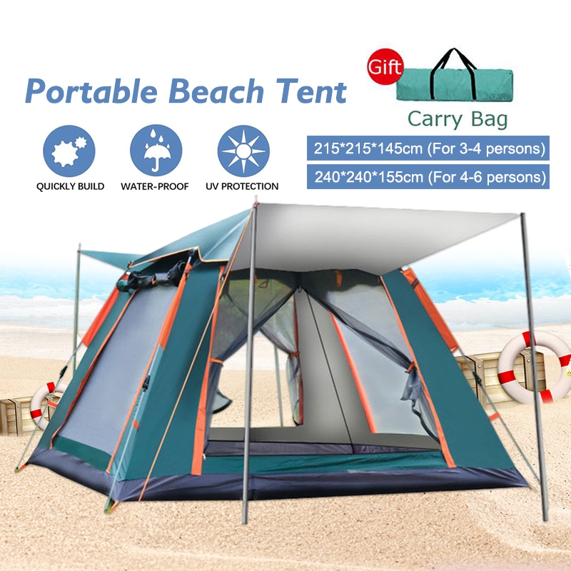 M'sia Camping tent 3-4 person Pop Up Tent Privacy Outdoor Shower Camp ...