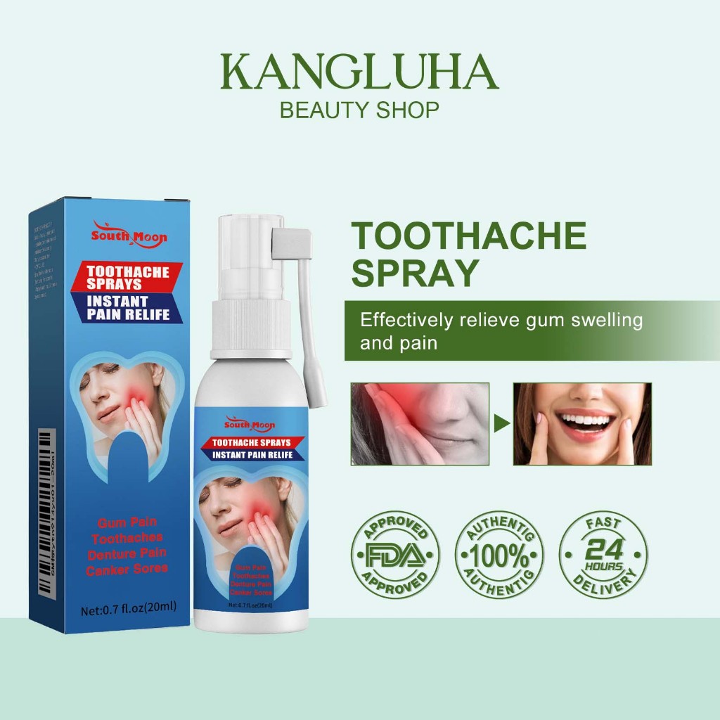 Toothache Spray 20ml Ubat Sakit Gigi Berlubang Relief Denture Pain ...