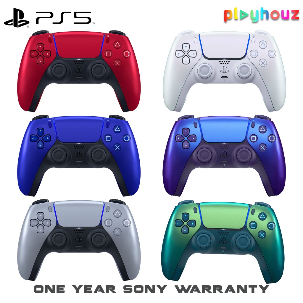 PS5 DUALSENSE Chroma Pearl, Indigo, Teal, Volcanic Red, Cobalt Blue ...