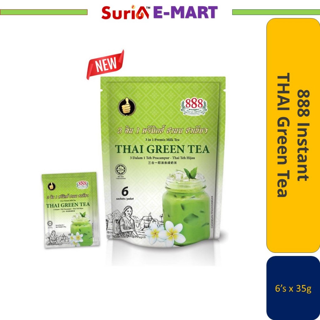 888 Instant THAI Green Tea (35g x 6s) | Shopee Singapore