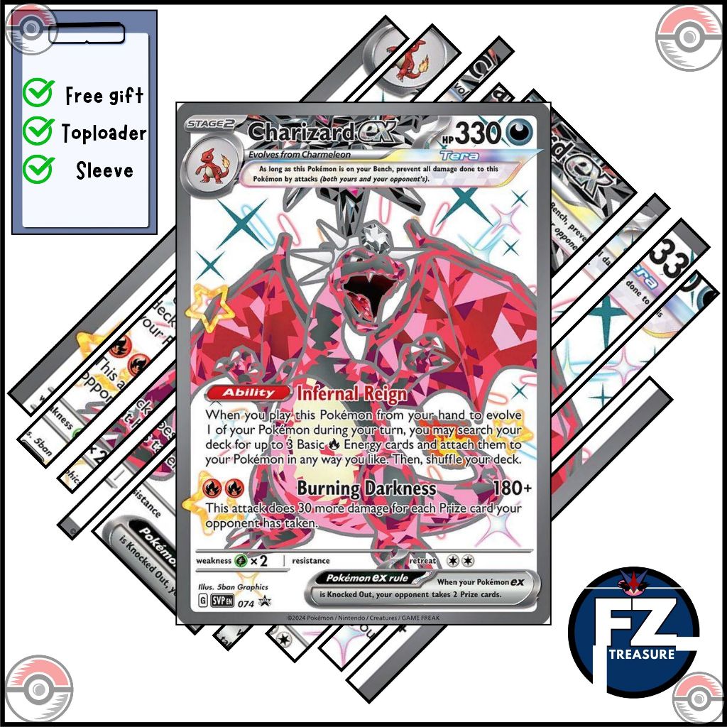 Pokémon TCG Charizard ex - 074 (SVP) [FZ Treasure] | Shopee Singapore
