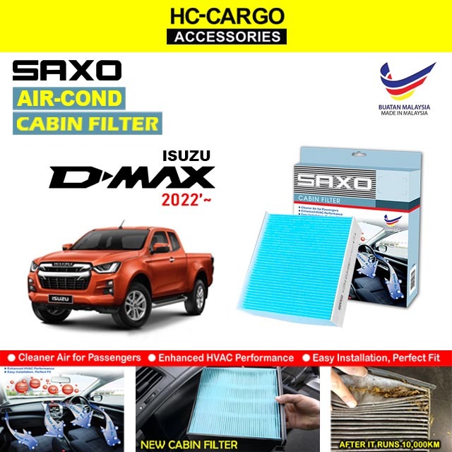 SAXO Isuzu Dmax D-max 2022~ AIRCOND Cabin Filter / CAR AIR CONDITIONER ...