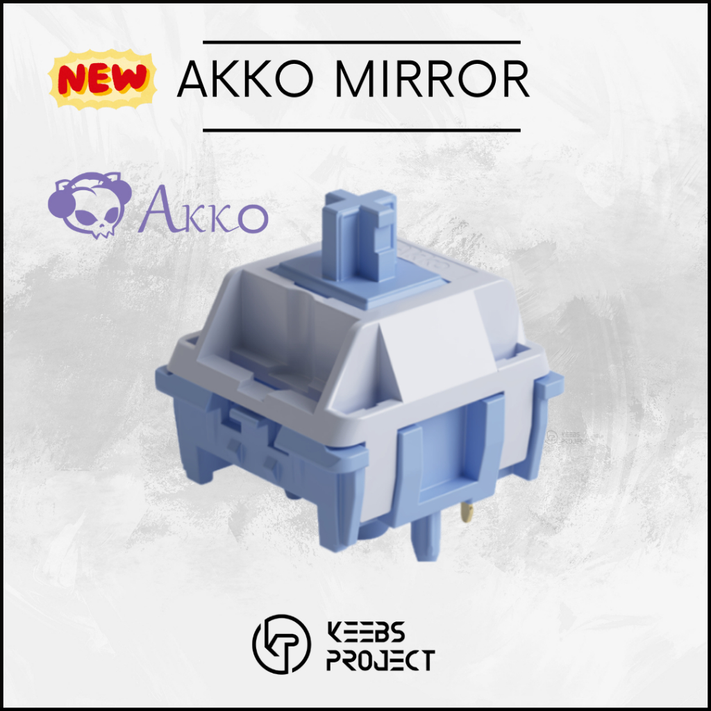 New Akko Mirror Switch 5pin Linear Switches for Mechanical Keyboard ...