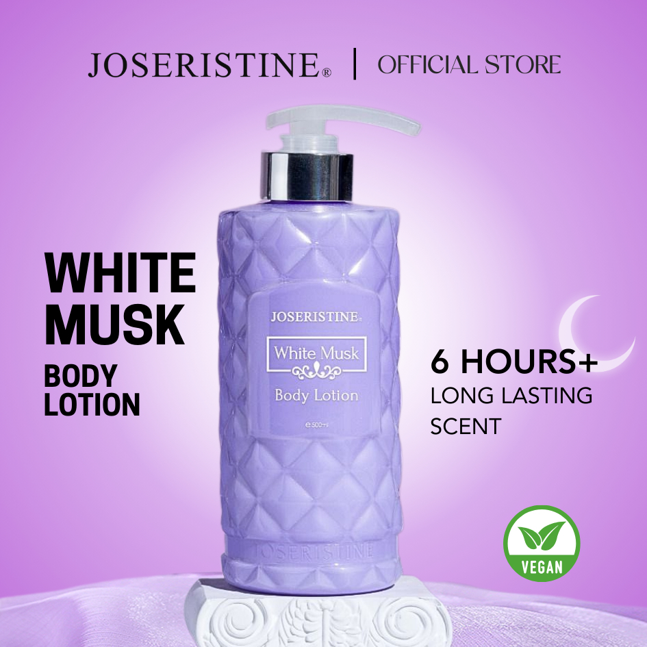 Joseristine White Musk Body Lotion 500ml/ Vegan/ Floral Aroma ...