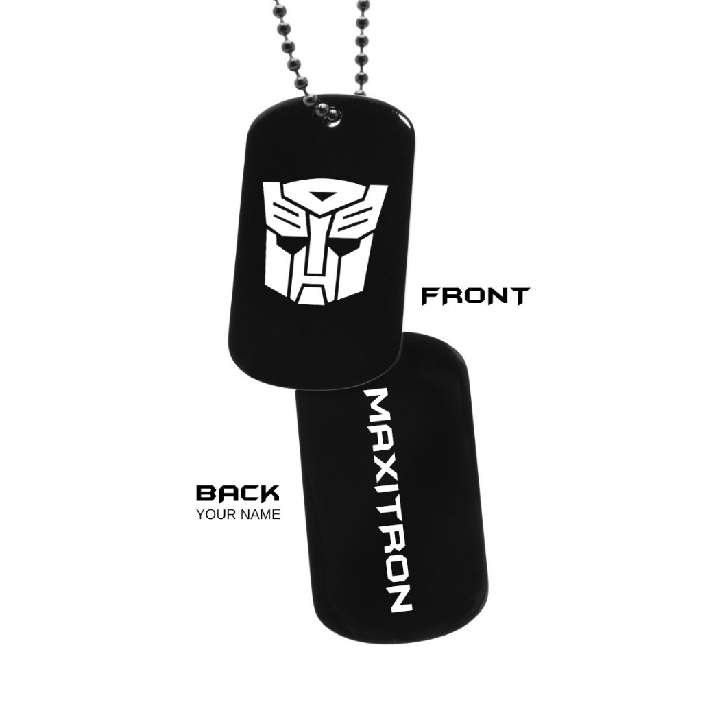 Transformers G1 Name Tag Necklace / Keychains Army Tag Custom Engrave ...