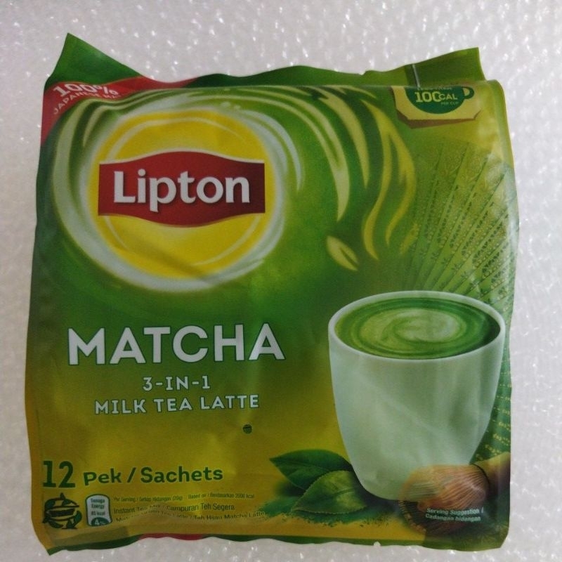 Lipton Matcha Milk Tea Latte 20g (12 sachets) | Shopee Singapore