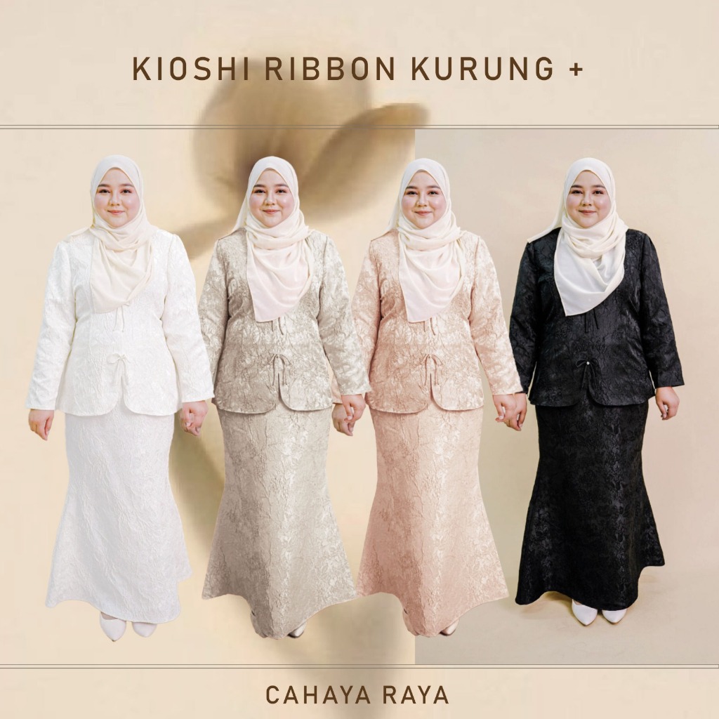 Kioshi PLUS SIZE Ribbon Kurung Moden / Mini Kurung by Jasmina CAHAYA RAYA 2025 | Shopee Singapore