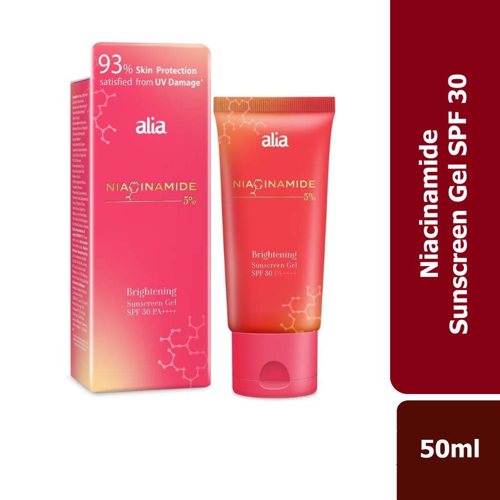 ALIA Niacinamide Brightening Sunscreen Gel SPF 30 PA++++ 50ml | Shopee ...