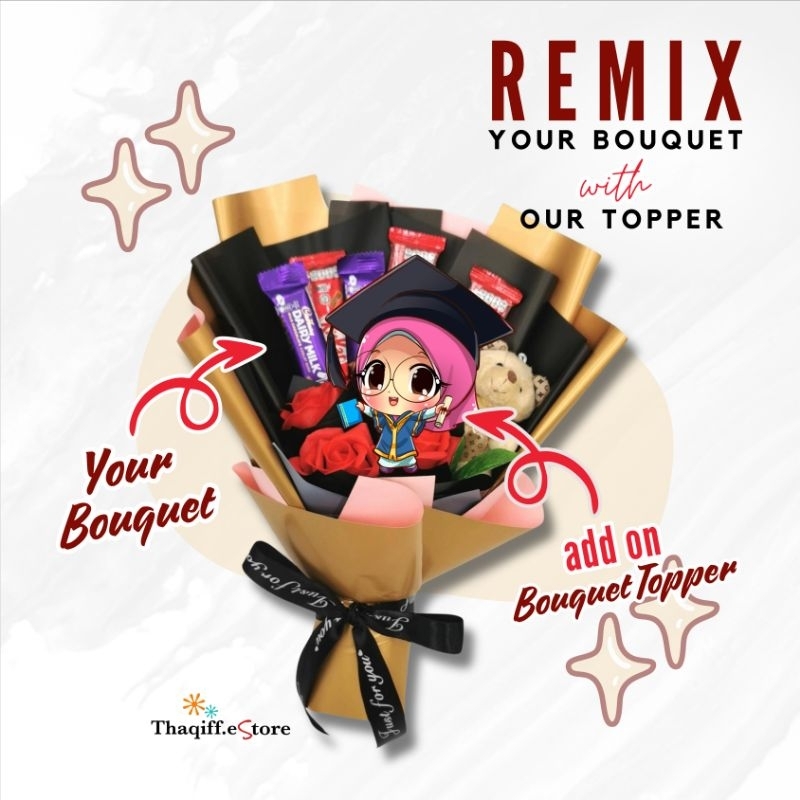 Graduation Bouquet Topper (Topper Only) | Shopee Singapore