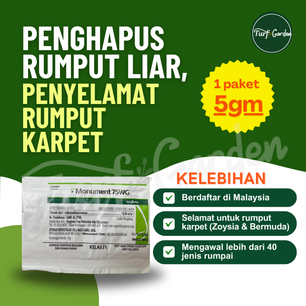 Monument 75WG - Selective broad spectrum herbicide for carpet grass ...