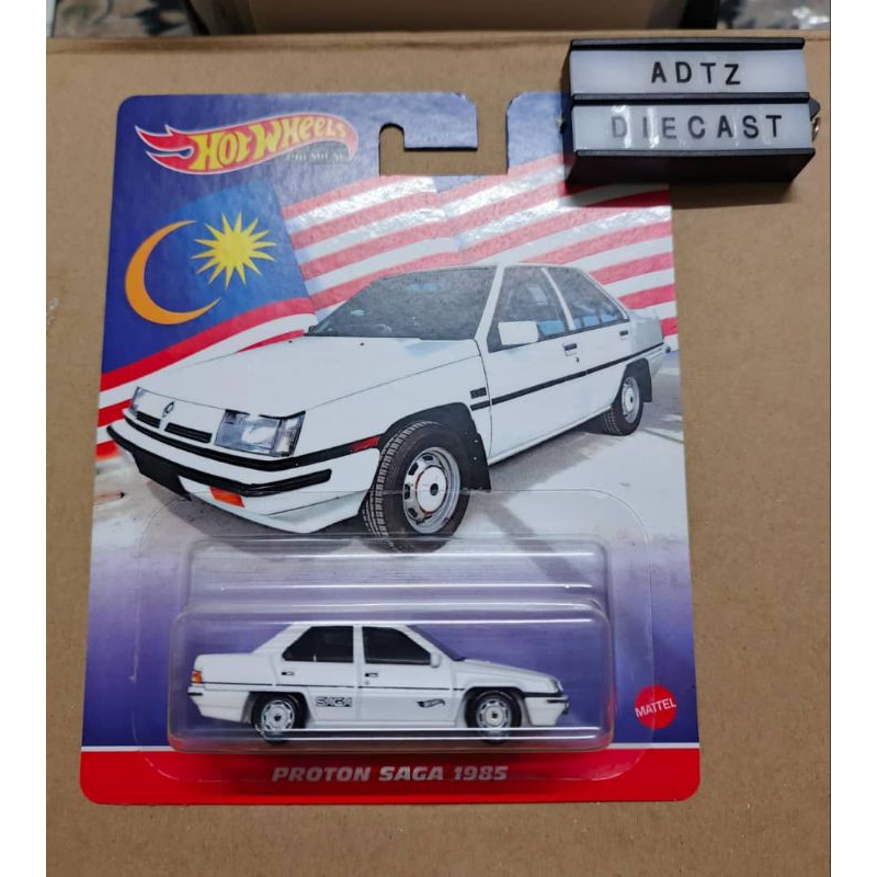 HOTWHEELS CUSTOM PROTON SAGA (WHITE) | Shopee Singapore