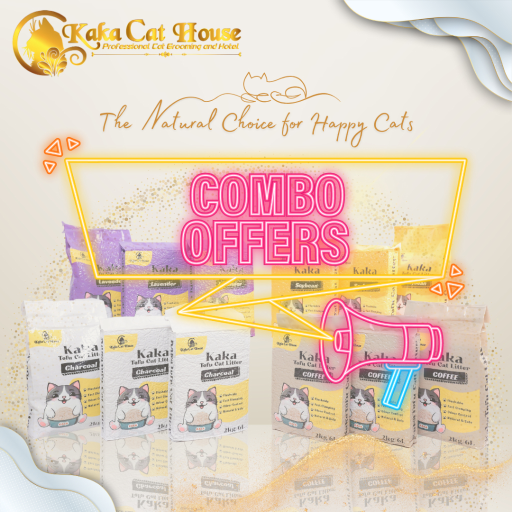 [COMBO 4 PACKS] Kaka Tofu Cat Litter Pasir Kucing by Kaka Cat House ...
