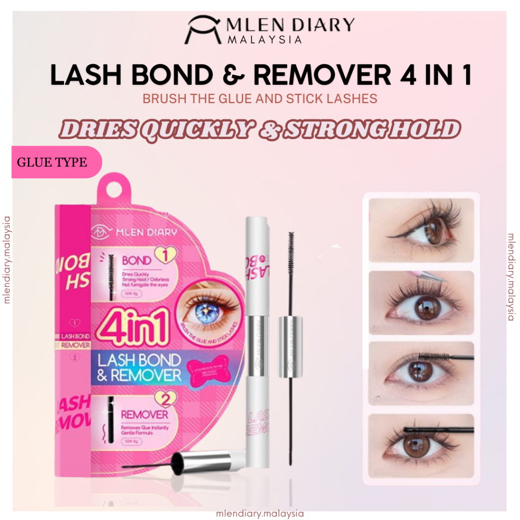MLEN DIARY DIY Eyelashes Extension Kit + Glue Mascara With Remover (2 ...