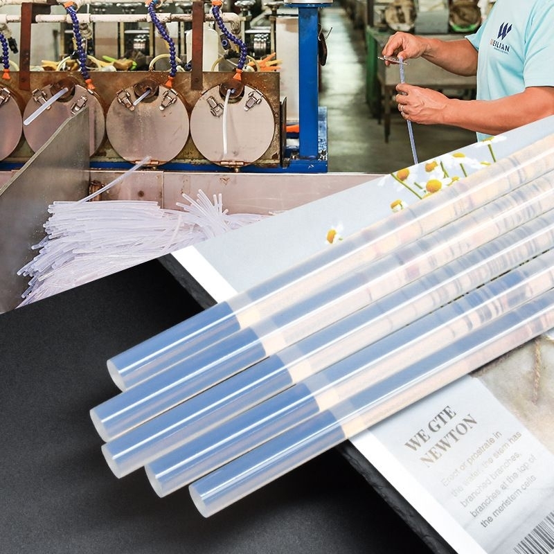Transparent high viscosity type ordinary white hot melt rod glue strip ...