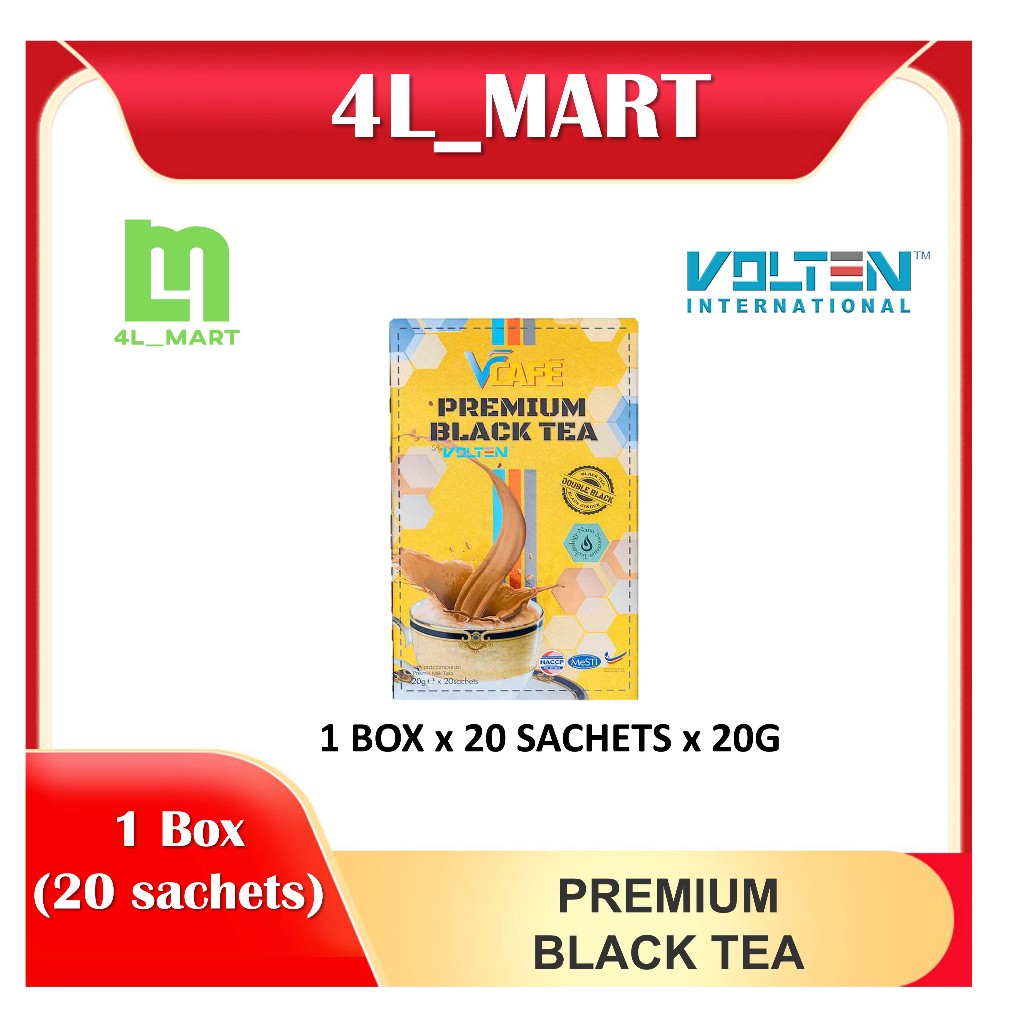[Halal] Volten Instant Premium Black Tea Sihat (20 sachets x 20g ...