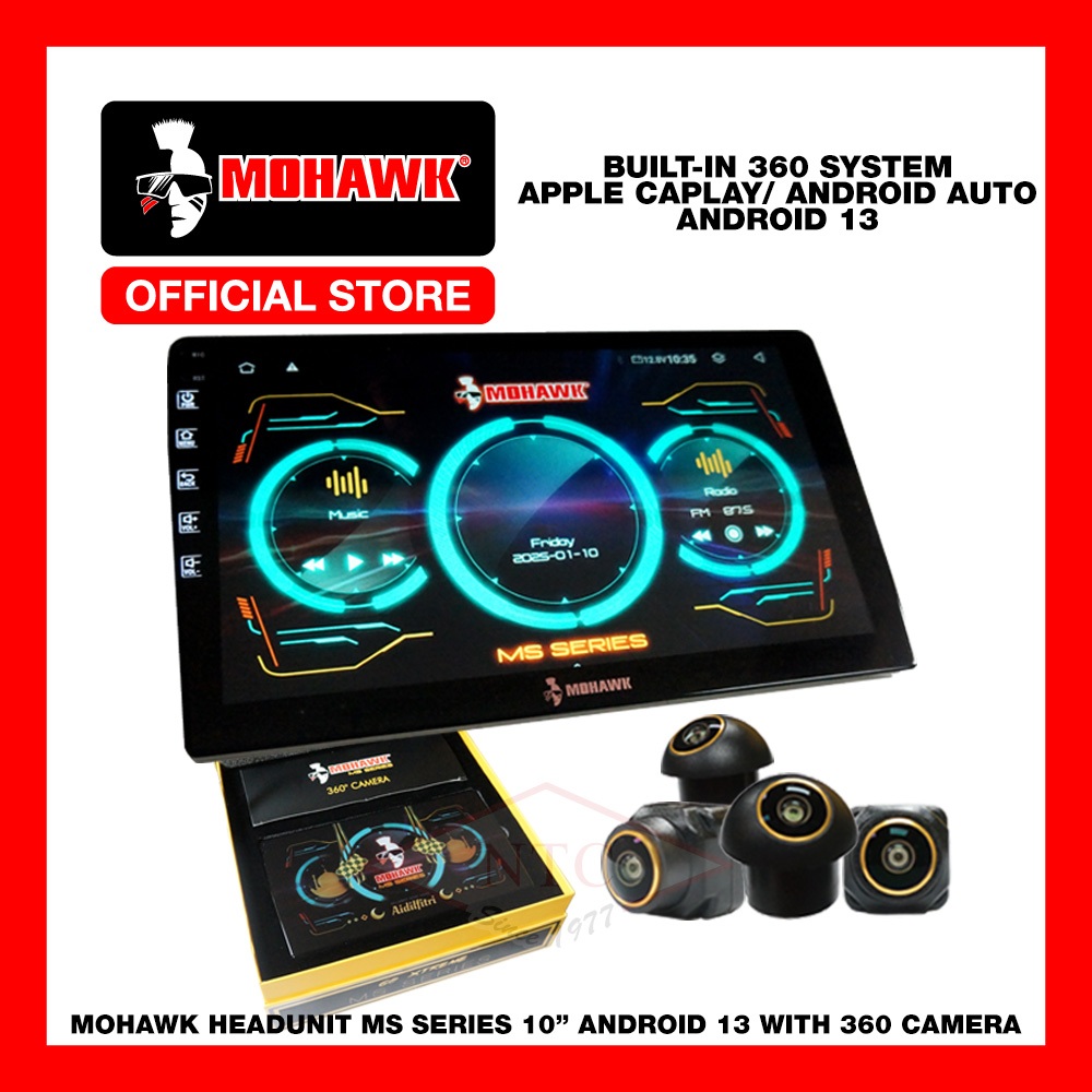 MOHAWK Car Audio MS SERIES RAYA LIMITED EDITION Android Player 4+32GB ...