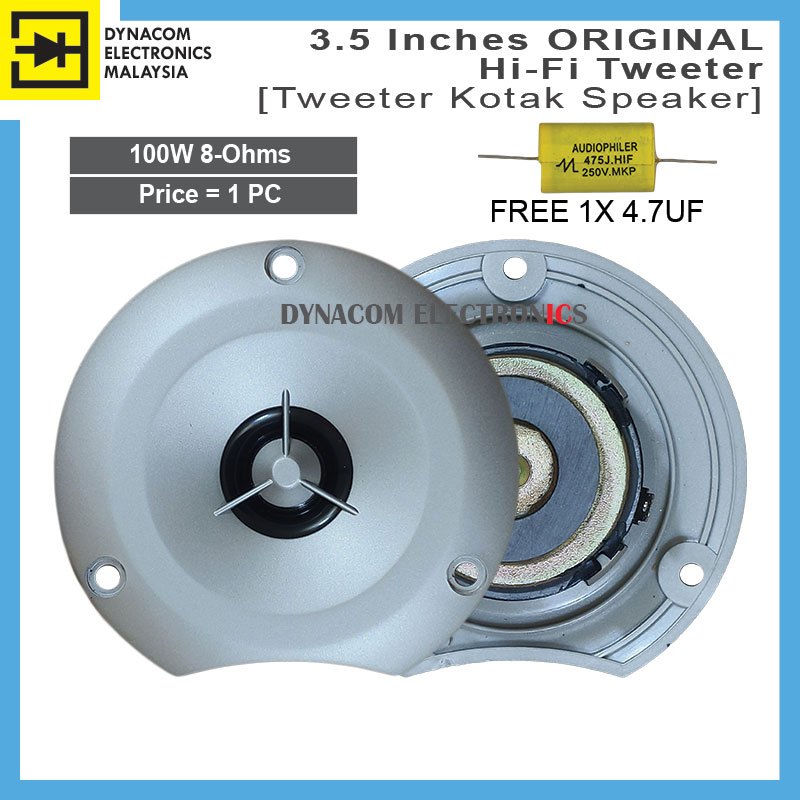 3.5” Speaker Box Tweeter [Tweeter Box Speaker] Dynacom Electronics ...