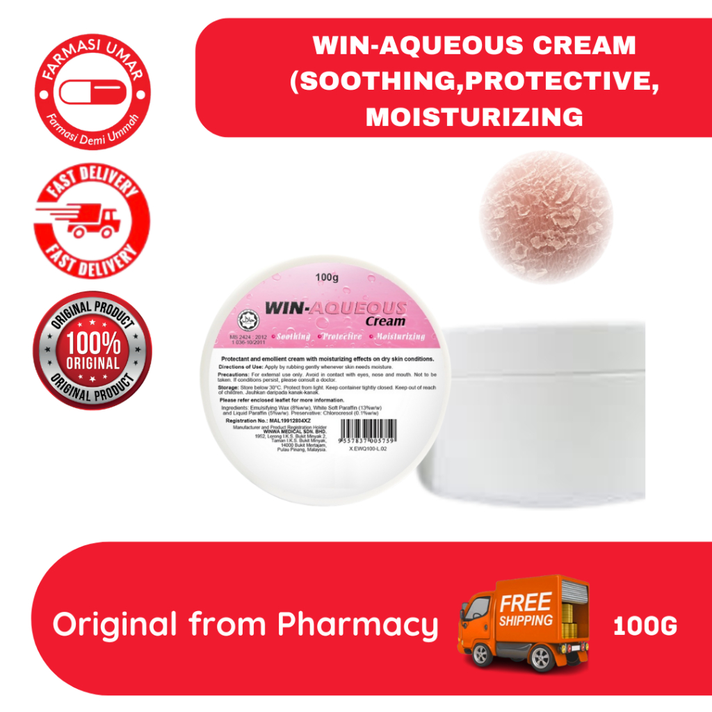 100G WIN-AQUEOUS CREAM (SOOTHING, PROTECTIVE, MOISTURIZING) (FOR SEVERE ...