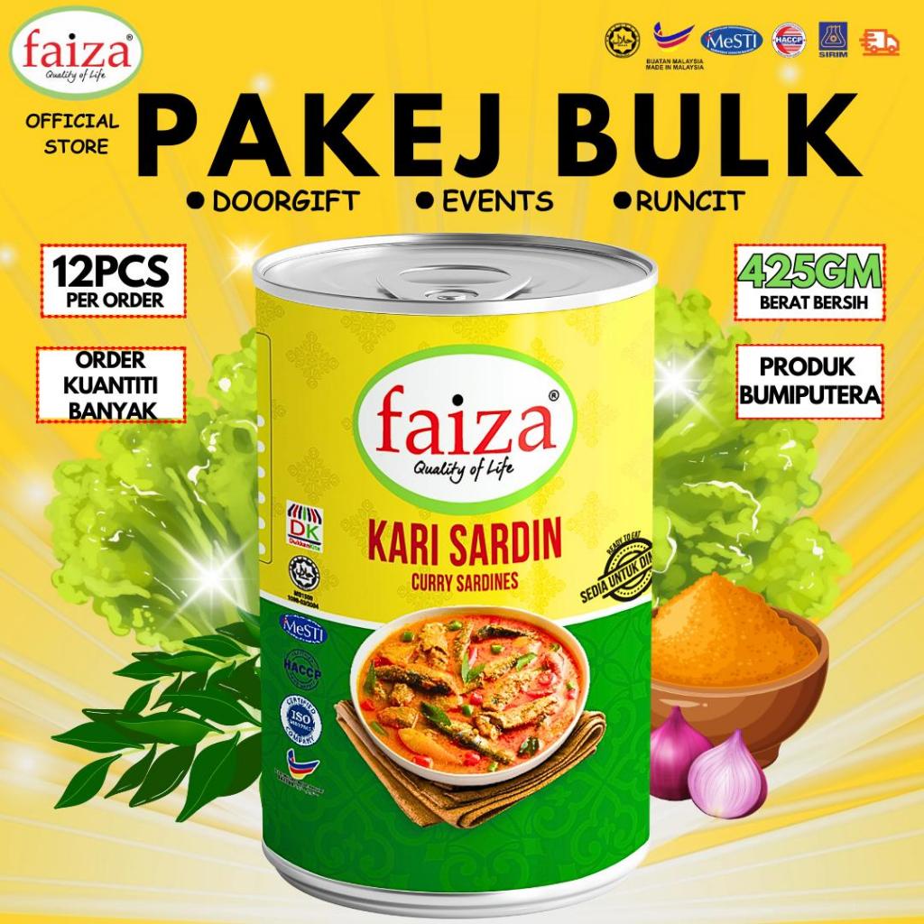 FAIZA's Sardin Kari (425GM) - PAKEJ BULK | Shopee Singapore