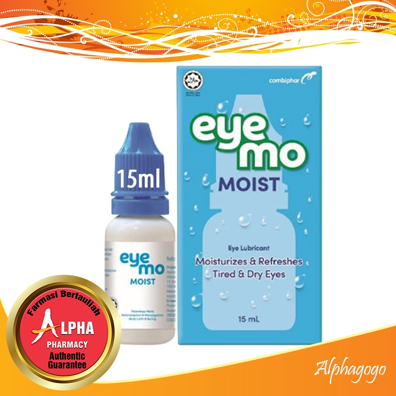 MATA Eye Mo Moist Eye Drop (7.5ml / 15ml) Moisturizes & Refreshes Tired ...